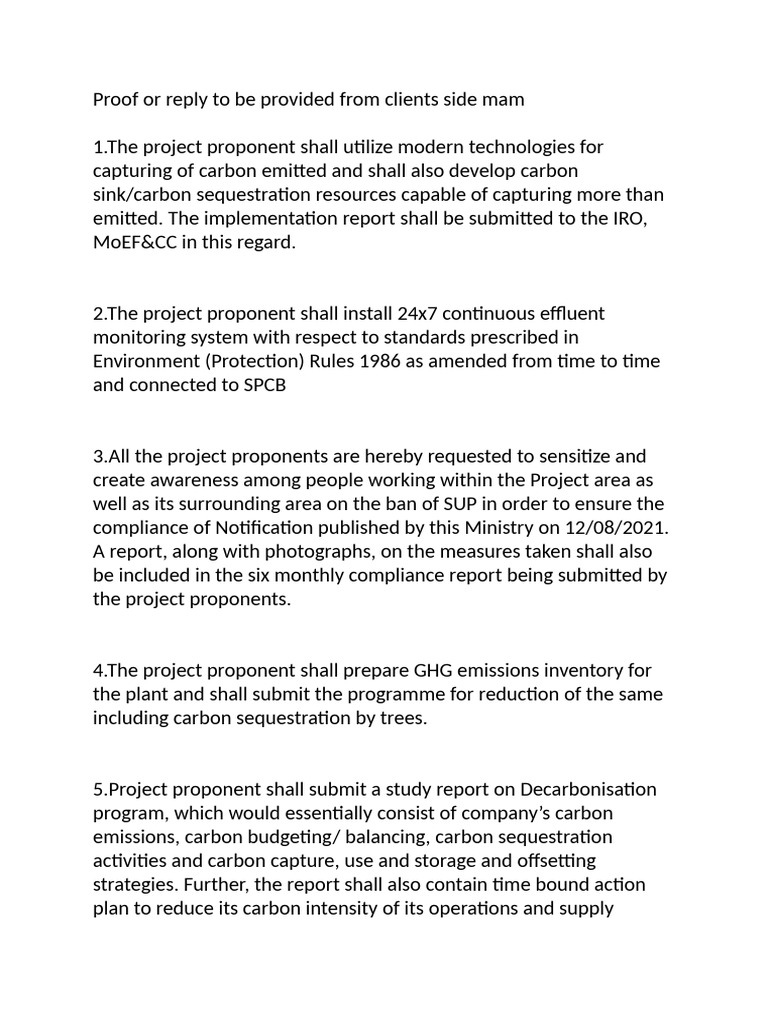 Proof or Reply To Be Provided From Clients Side Mam | PDF | Climate ...