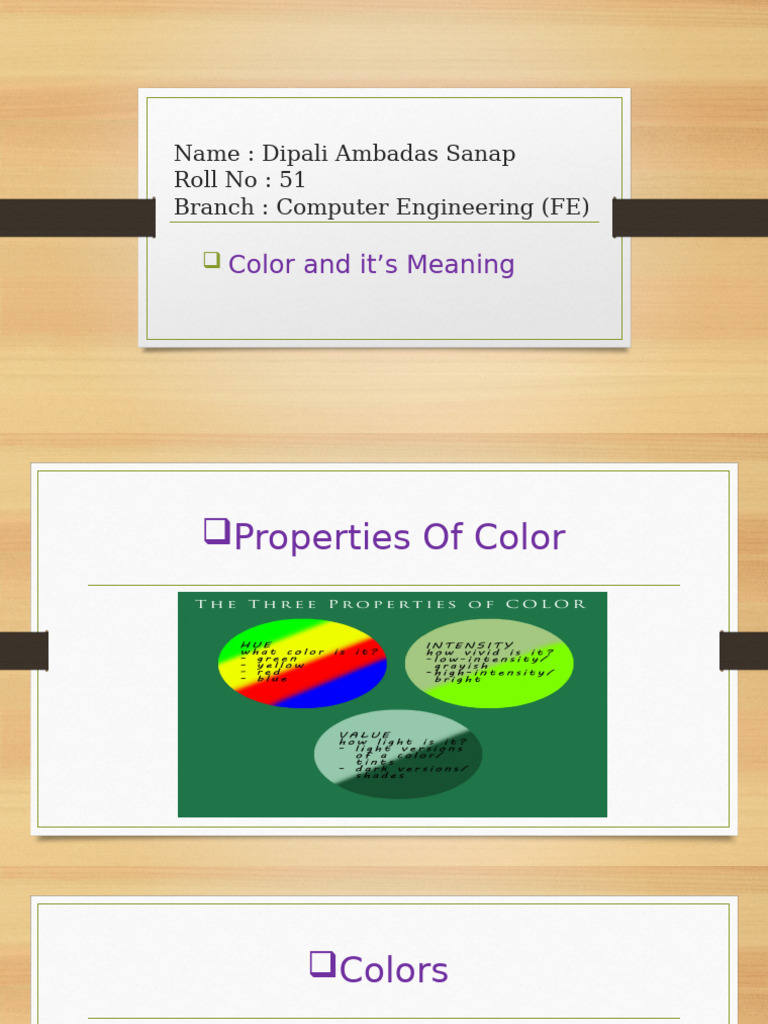 Color Ad It's Meaning 1 | PDF