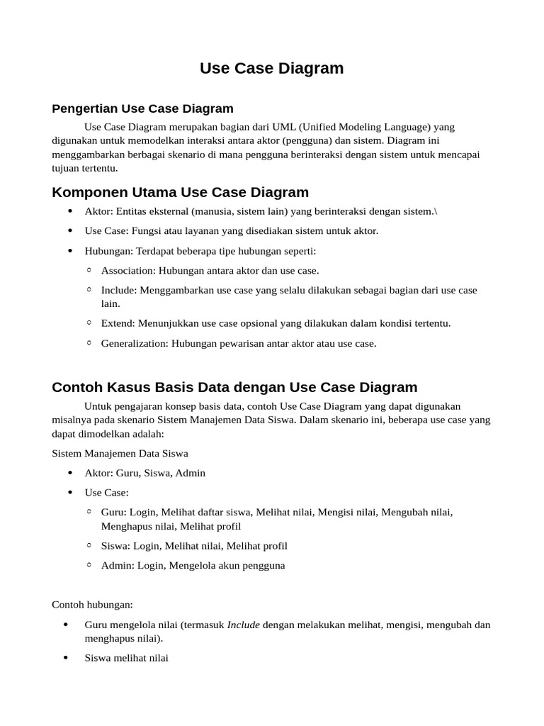 Use Case Diagram | PDF