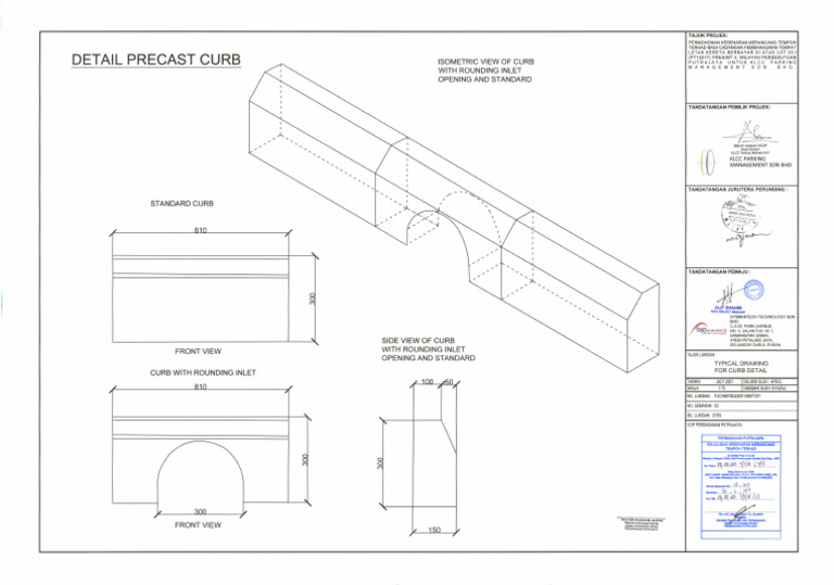 Typical Drawing For Curb Detail | PDF