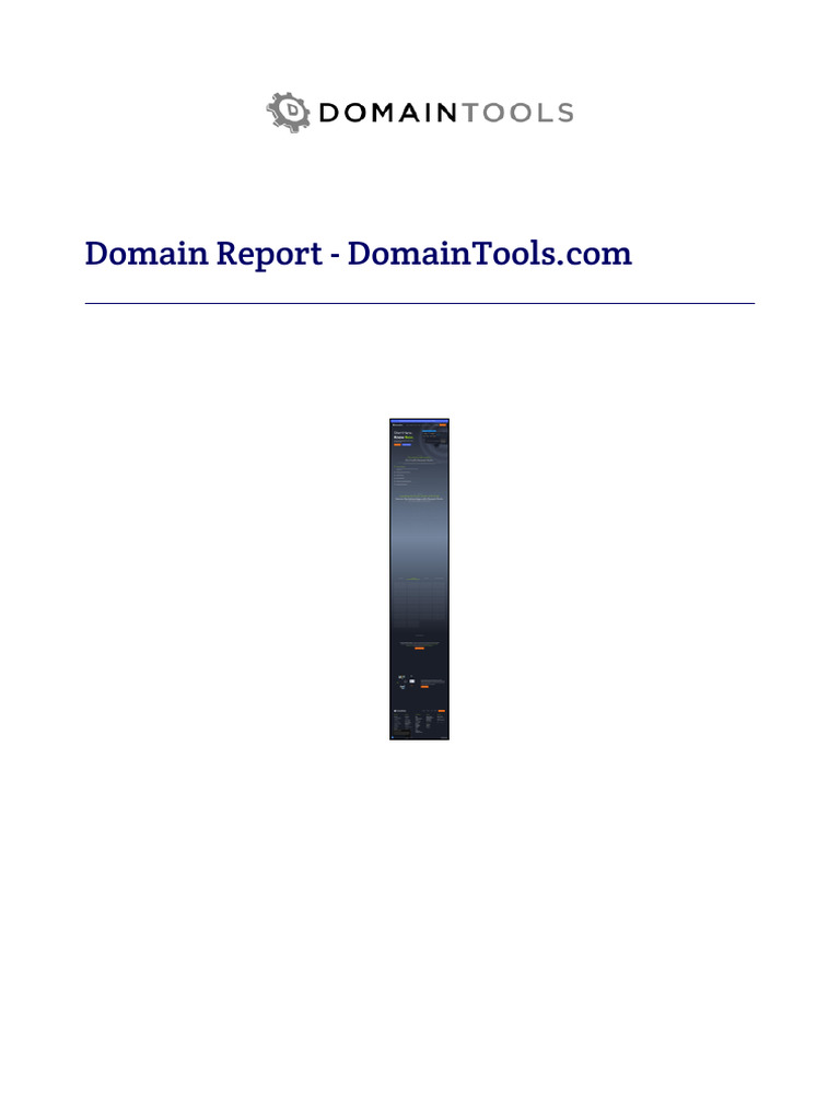 DomainTools.com Ownership Analysis Report | PDF | Domain Name Registrar ...