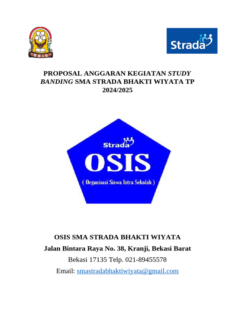 Proposal Study Banding OSIS 2025 | PDF