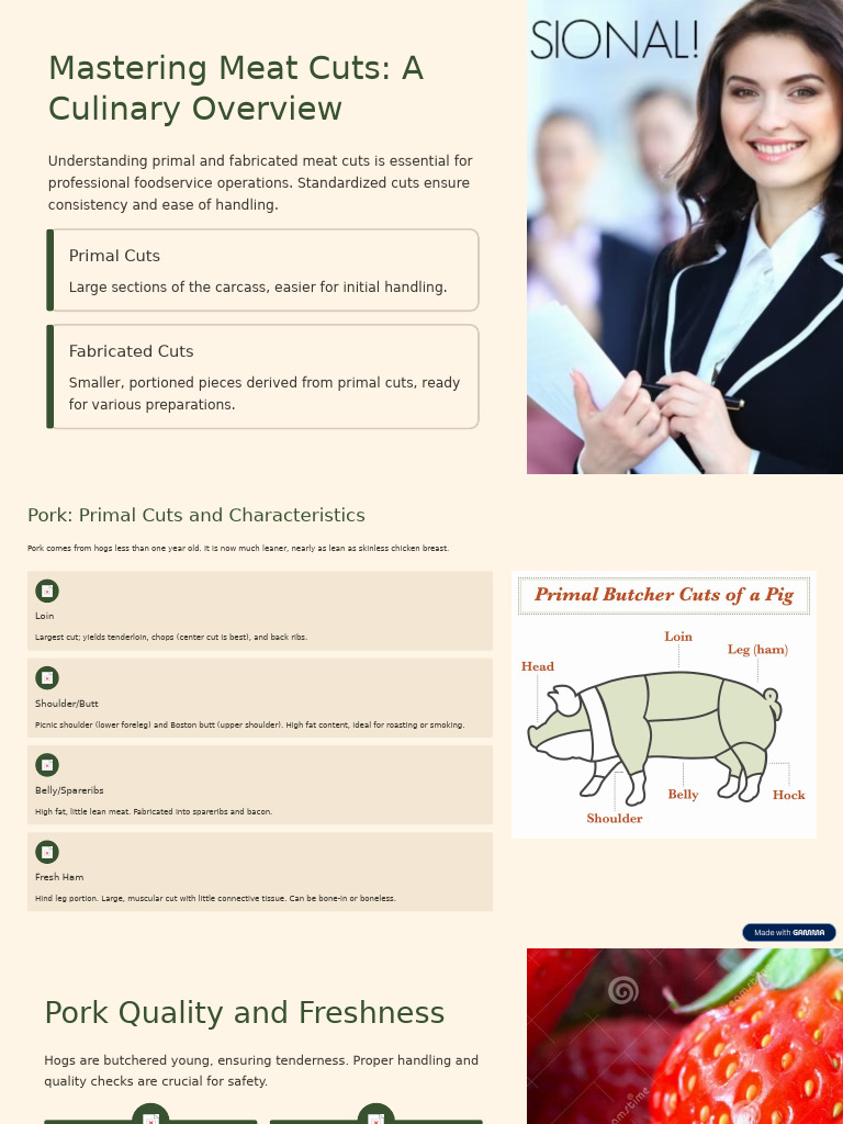 Mastering Meat Cuts A Culinary Overview | PDF | Beef | Lamb And Mutton