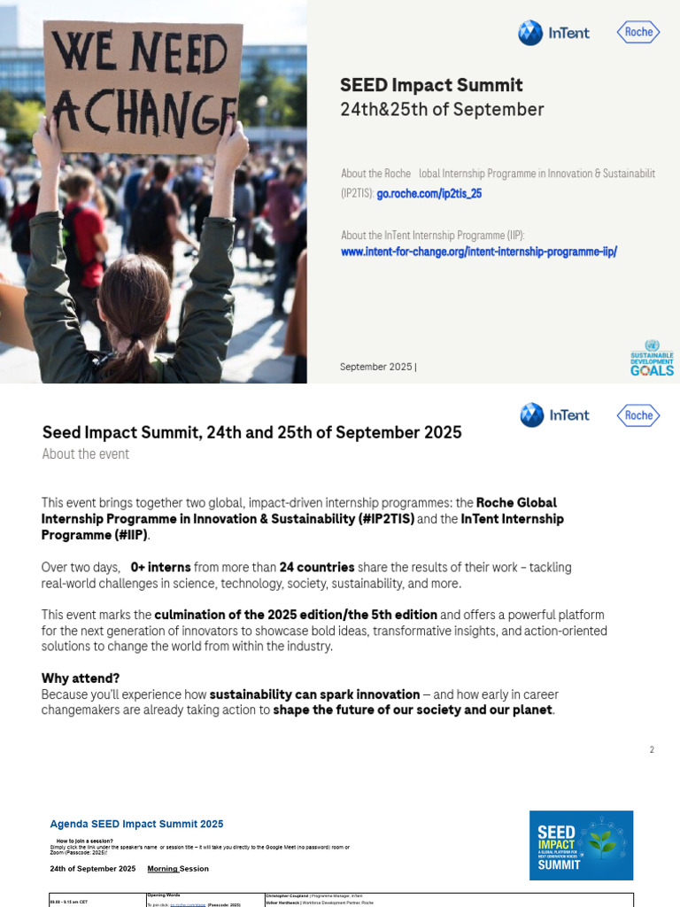 SEED Impact Summit 2025 Overview | PDF | Sustainability