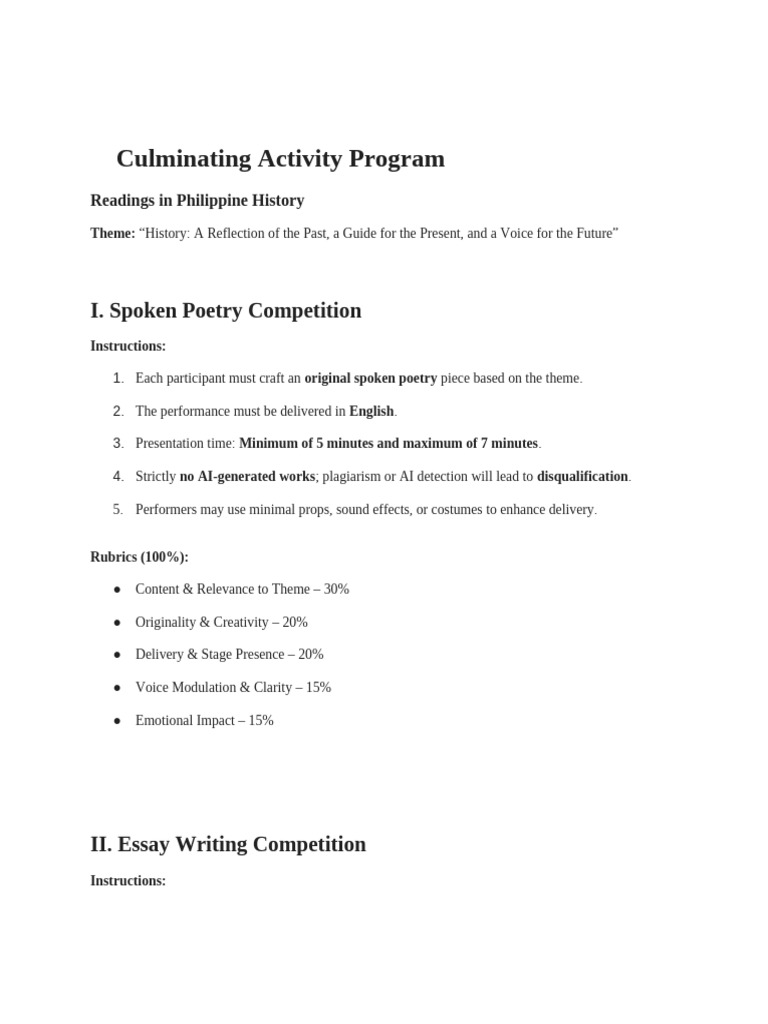 Culminating Activity RPH 2025 | PDF | Human Communication