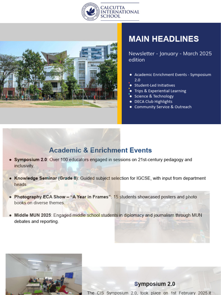 Parent Newsletter Senior School January March 2025 | PDF | Mathematics ...