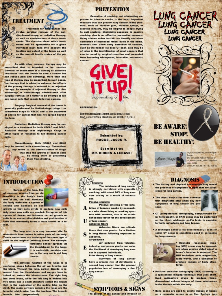 Brochure Lung Cancer | PDF | Lung Cancer | Radiation Therapy