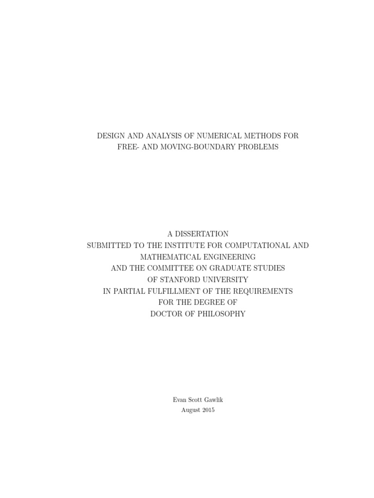 Numerical Methods for Moving-Boundary Problems | PDF | Finite Element ...