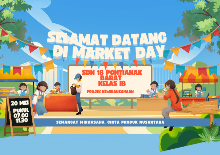 Contoh Banner Market Day SDN 18 | PDF