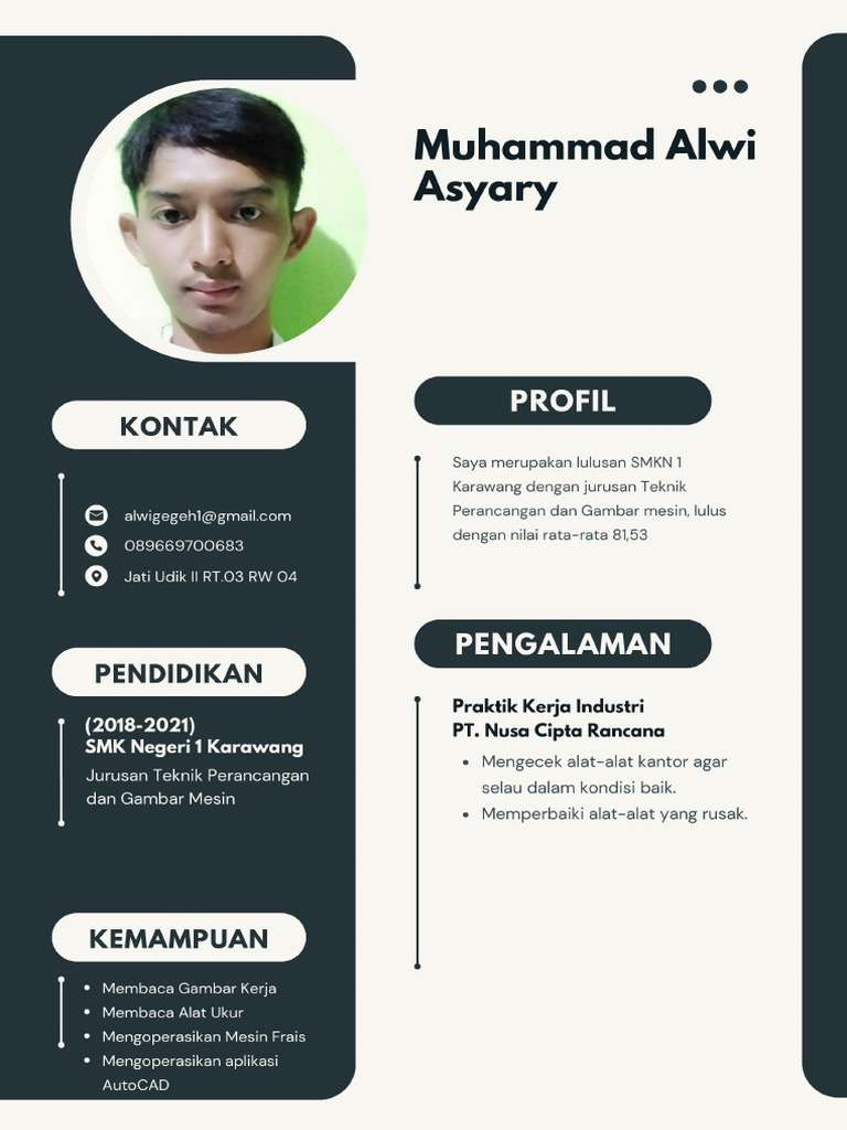 CV Muhammad Alwi Asyary-1 | PDF