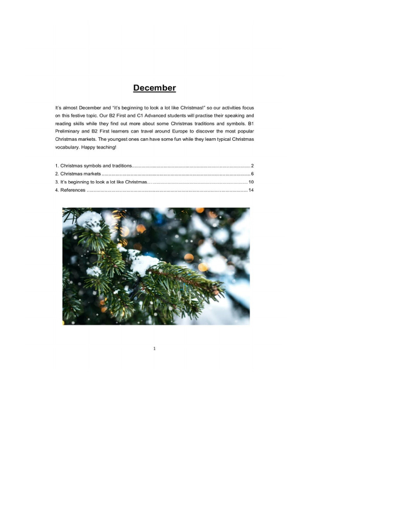 Cambridge Activities December 21 | PDF