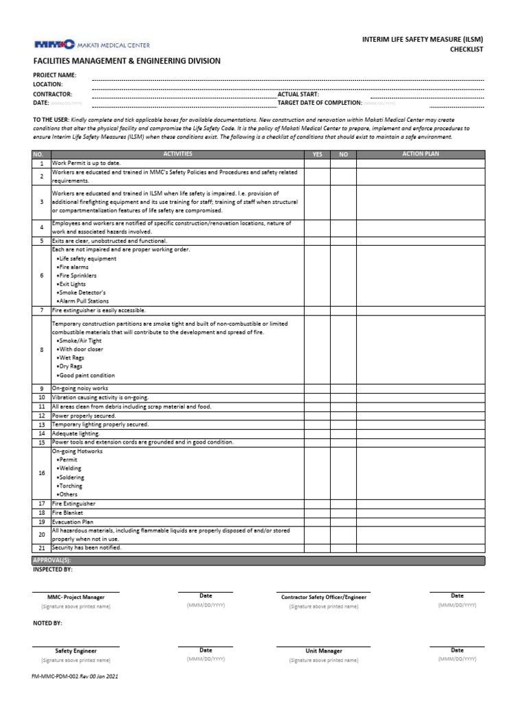ILSM CHECKLIST 0d2033b5 5d85 4ce5 Bf2d 17af7c4ea265 | PDF ...