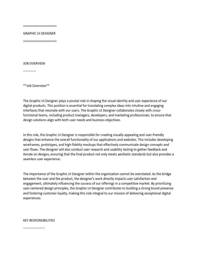 Graphic Ui Designer | PDF | Usability | User Interface