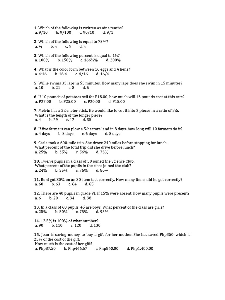 Math Reviewer | PDF | Number Theory | Elementary Mathematics
