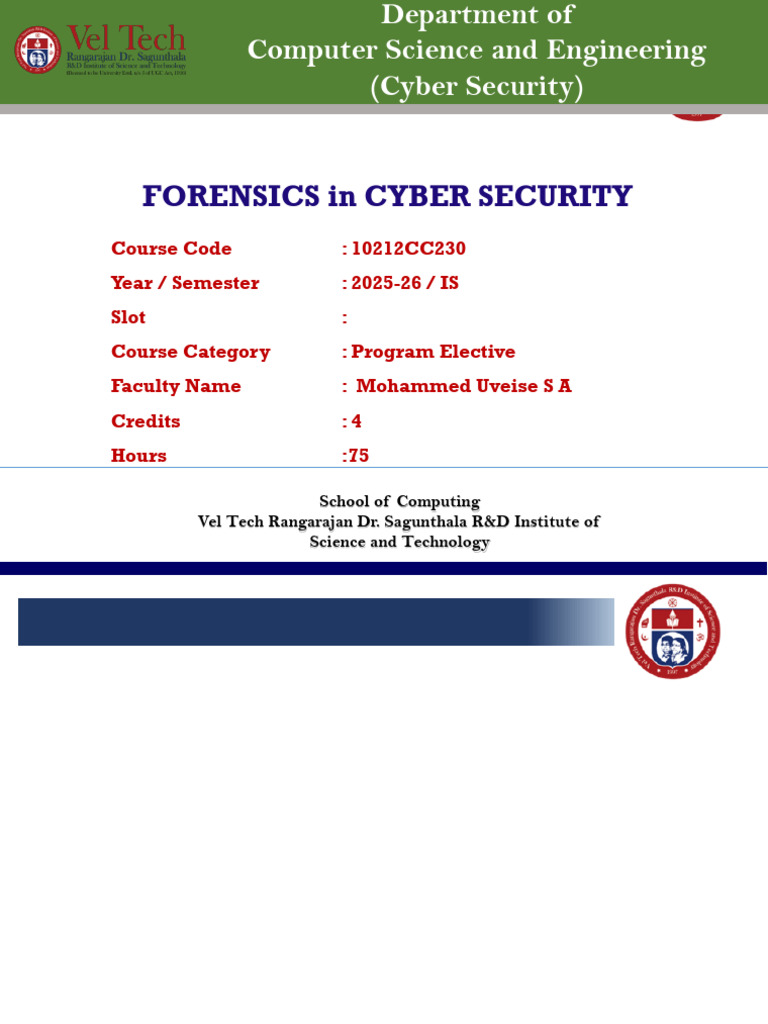 FCS - Unit 2 New | PDF | Computer Forensics | Computer Network