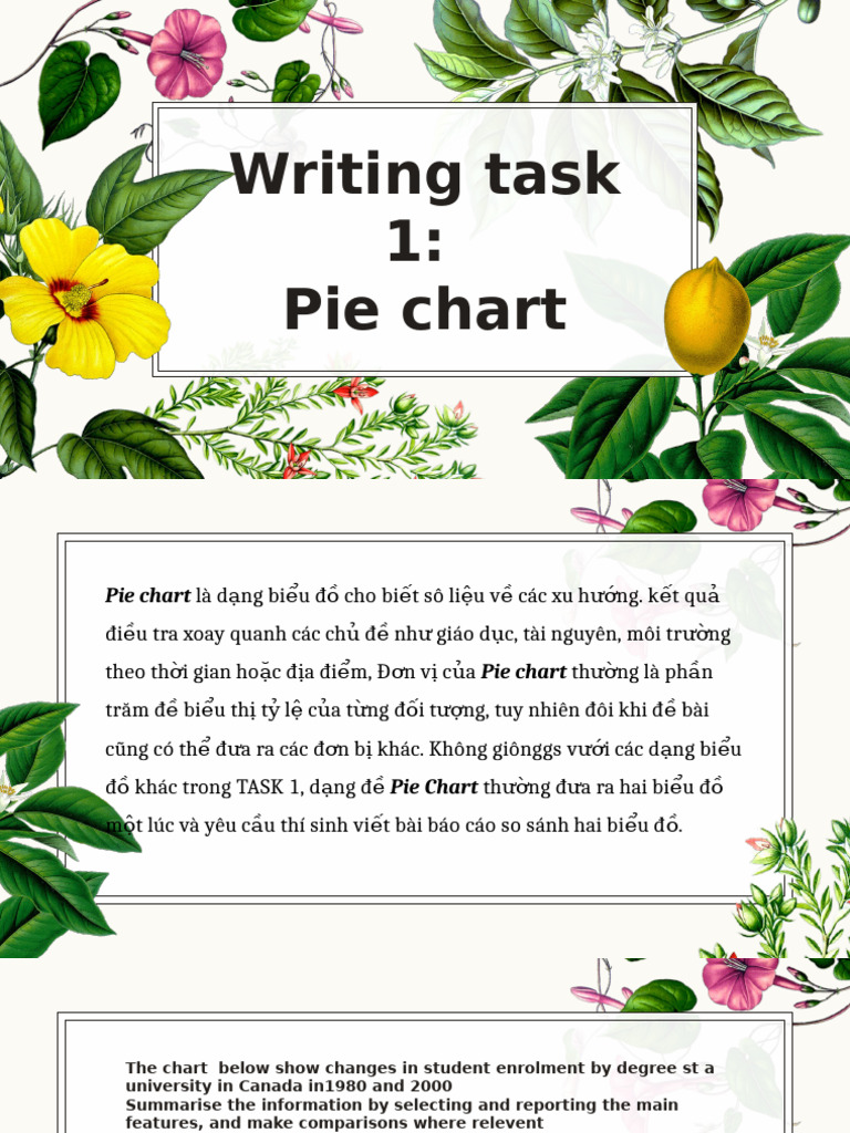 Writing Task 1 - Pie Chart | PDF