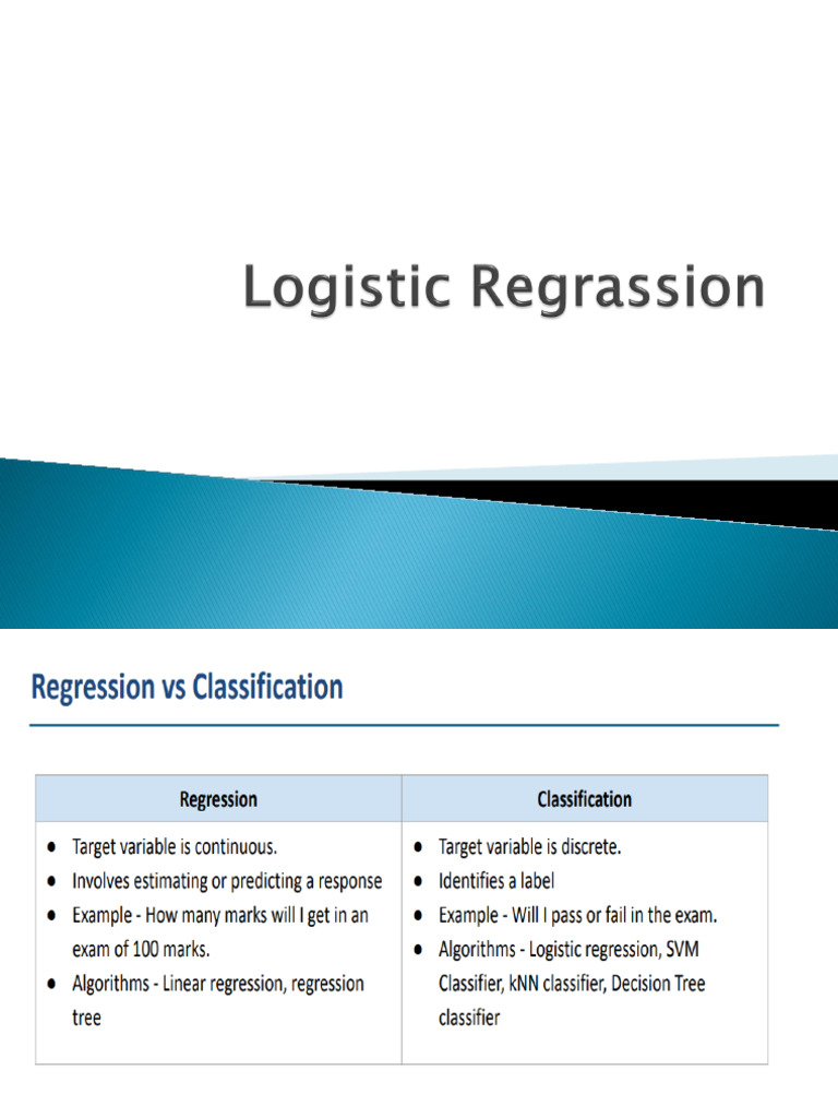 Logistic Regression | PDF