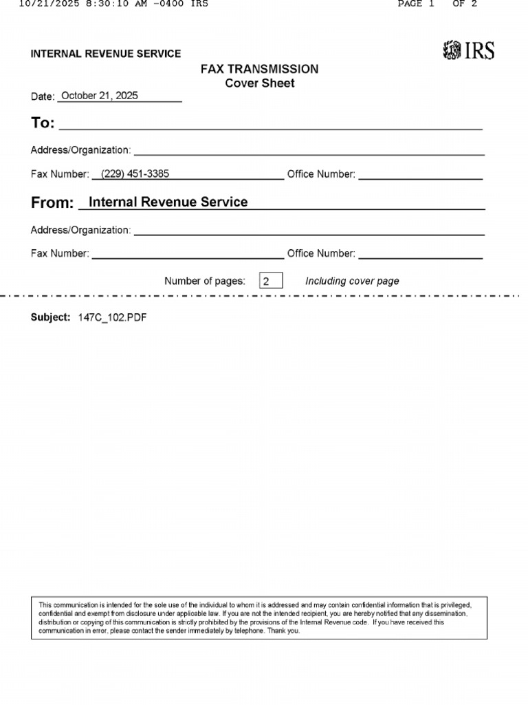 EIN 147 C Letter | PDF