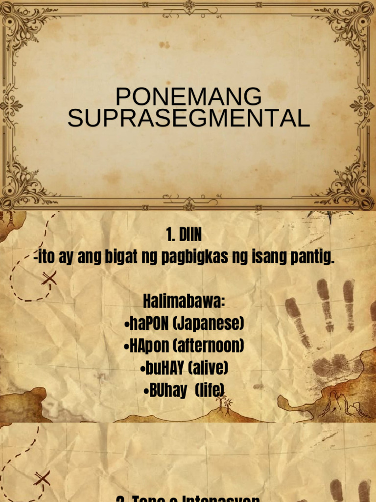 Ponemang Suprasegmental Ibat Ibang Gamit NG Ponemang Suprasegmenta ...
