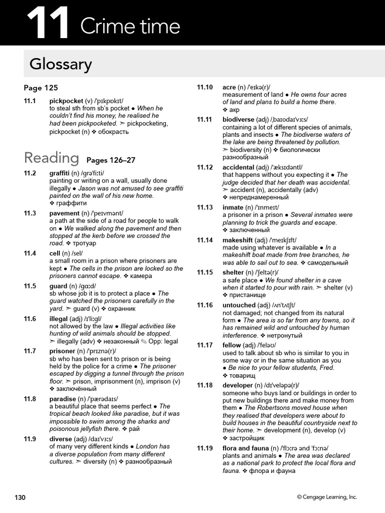 Russian Cu3e b1 LC SB U11 Final 0 | PDF | Burglary | Crimes