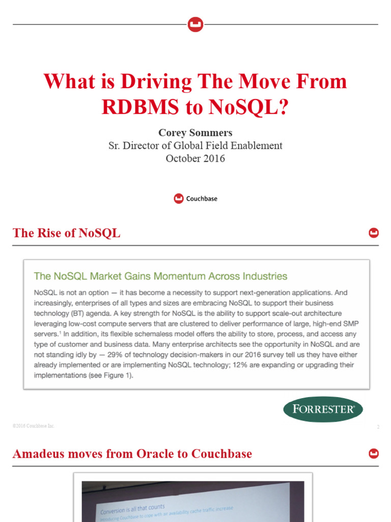 Relational vs. NoSQL v3.1 | PDF | Relational Database | No Sql