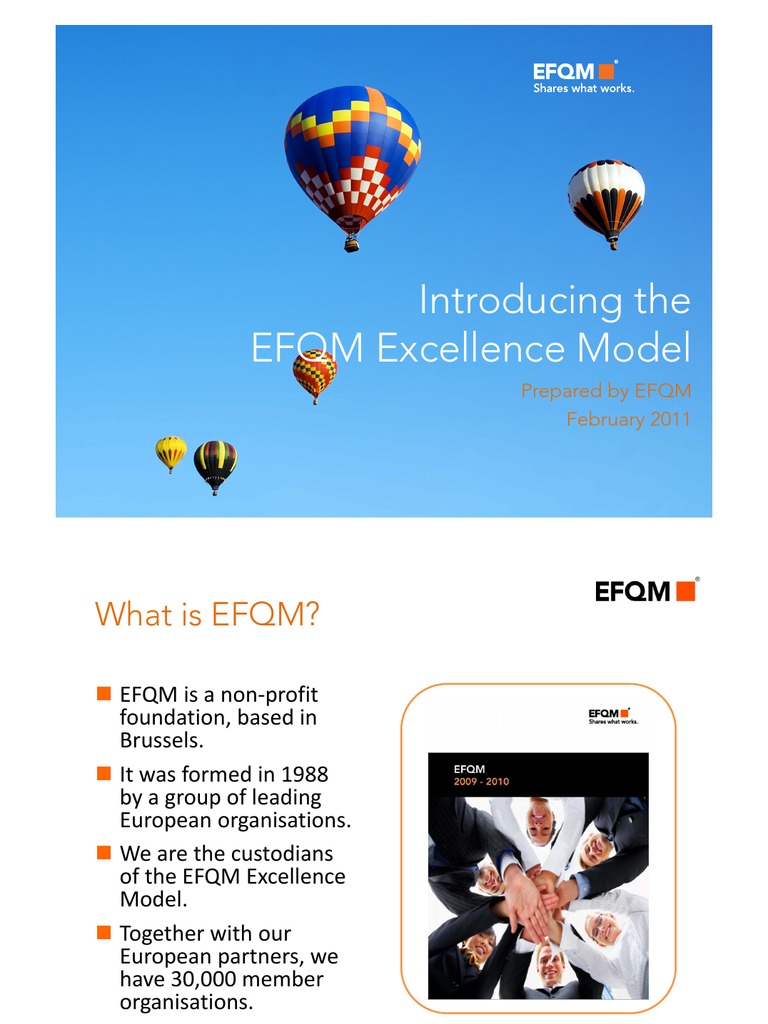 Introducing The EFQM Model (Public) | PDF | Strategic Management ...