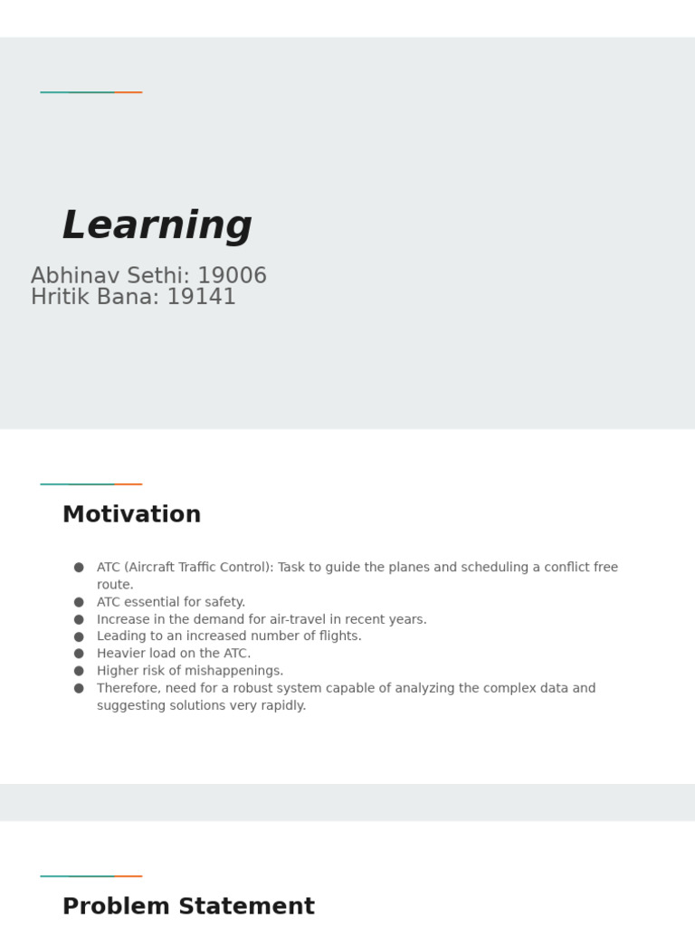 Reinforcement Learning for ATC Simulation | PDF