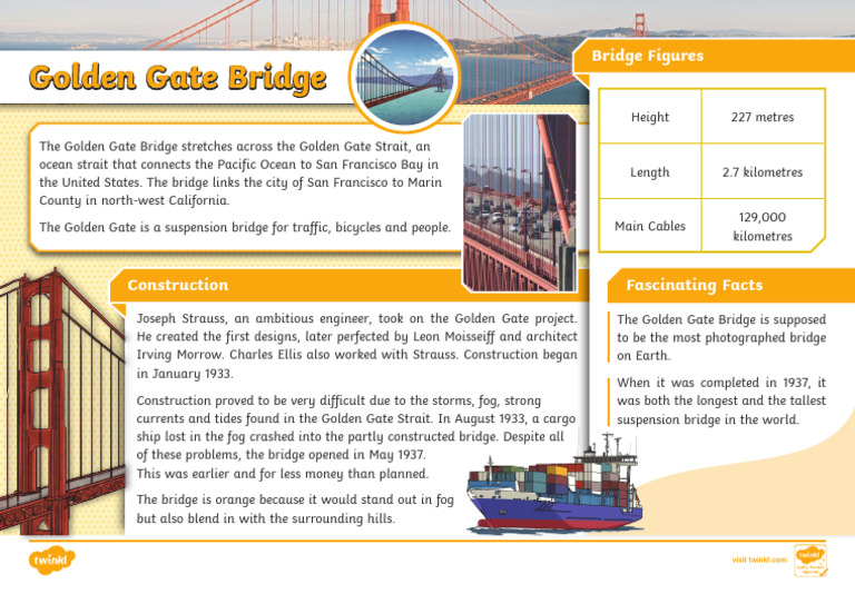 Golden Gate Bridge: History & Facts | PDF