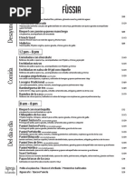 Menu Bernardi | PDF | Alimentos | Postres