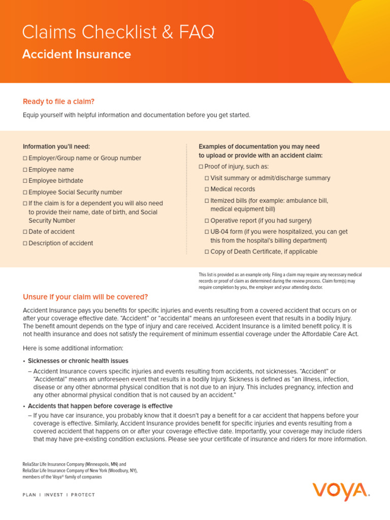 Accident Insurance Claims Guide | PDF | Insurance | Life Insurance