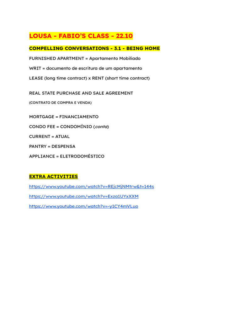 Compelling Conversations: Real Estate Basics | PDF