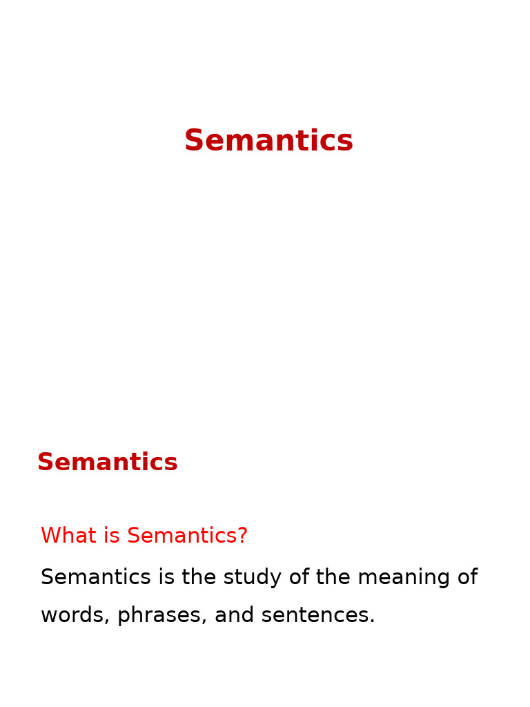 Chapter 9 (Semantics) | PDF | Semantics | Interpretation (Philosophy)