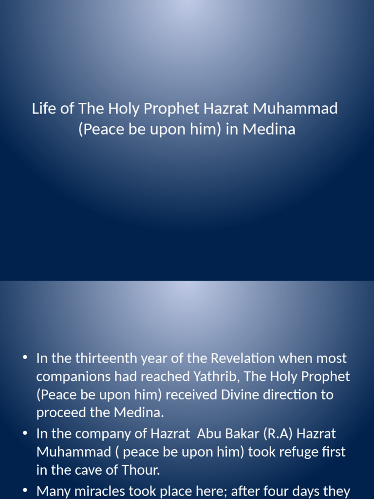 Life of Prophet Muhammad in Medina | PDF | Muhammad | Mecca