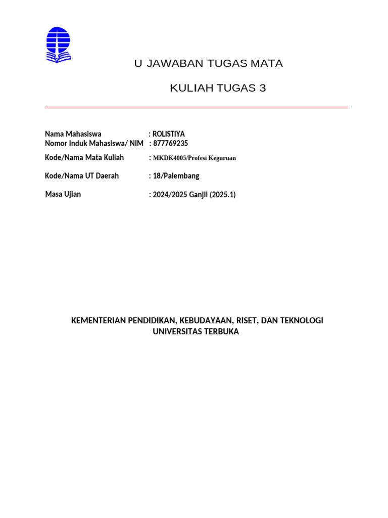ROLISTIYA TMK 2025 Profesi Keguruan | PDF