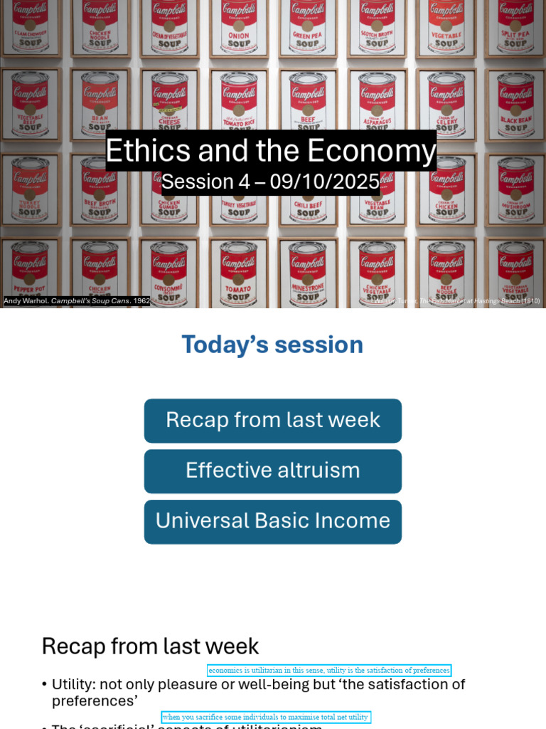 EE - Session 4 | PDF | Utilitarianism | Altruism