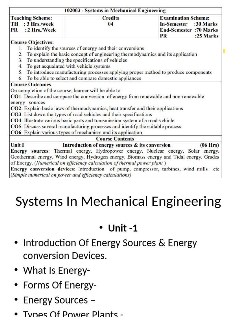 NEW-SME Unit-1 | PDF | Power Station | Energy Development