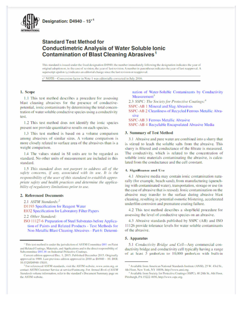 Astm D 4940 | PDF