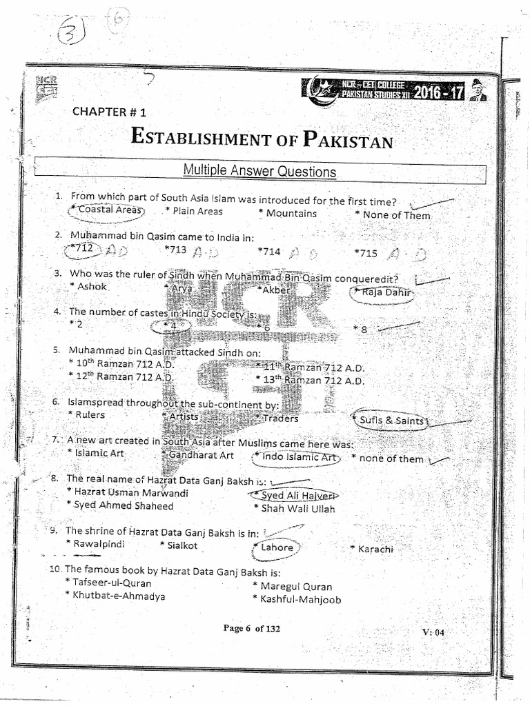 NCR CET PST Notes Part 1 | PDF