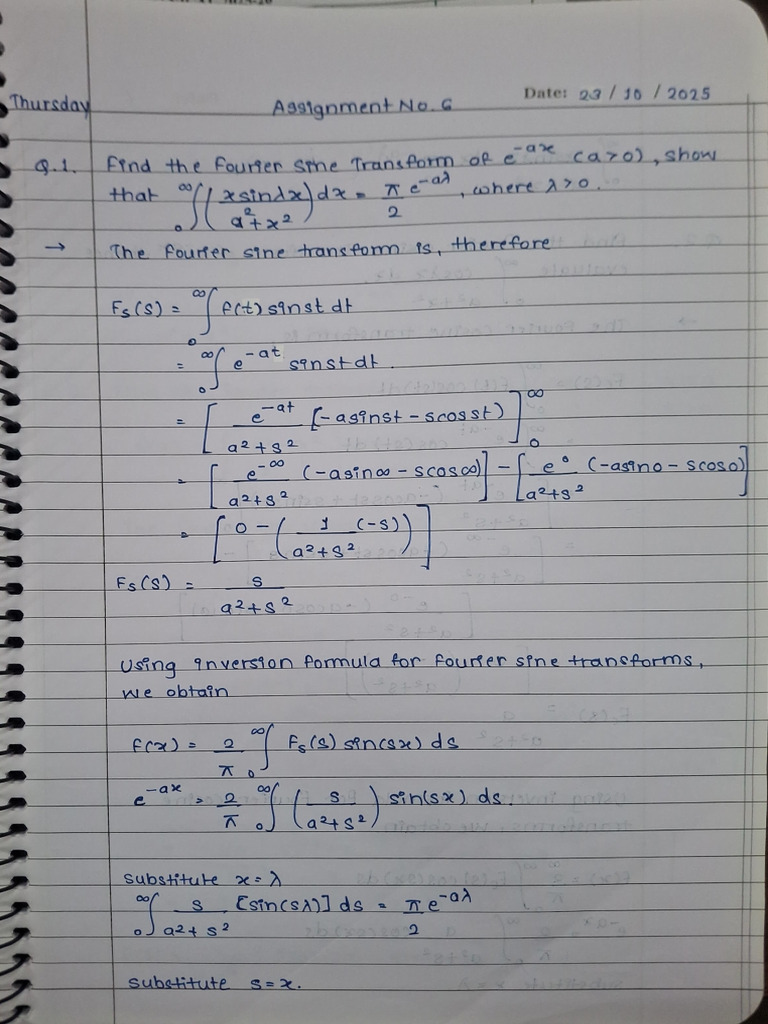 Mathematics III Assignment 6 | PDF | Geometric Measurement ...