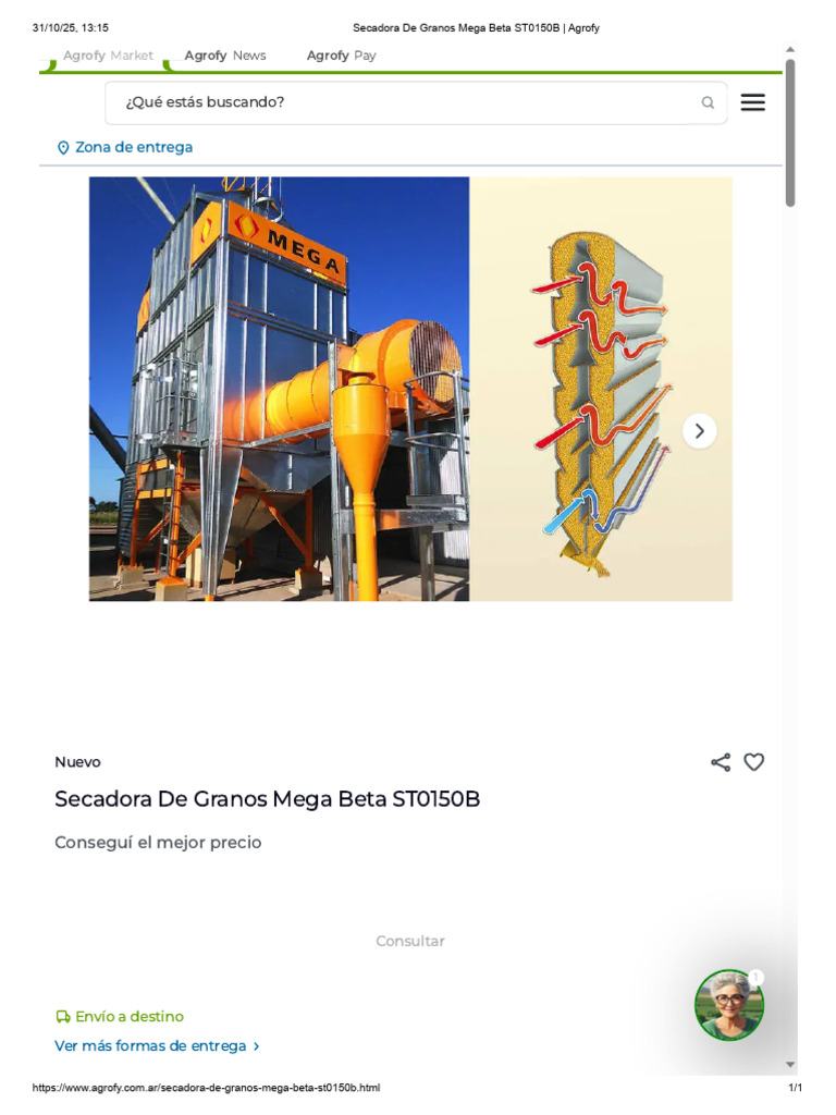 Secadora de Granos Mega Beta ST0150B - Agrofy | PDF