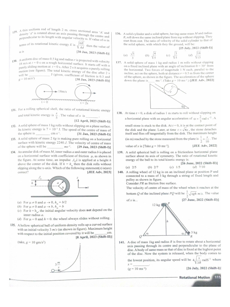 PW Physics 6 Years PYQ Book-071-140 | PDF
