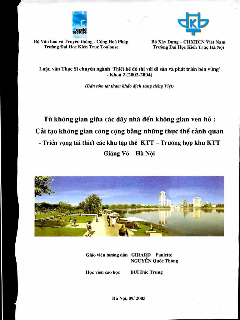 (123doc) Tu Khong Gian Giua Cac Day Nha Den Khong Gian Ven Ho Cai Tao ...