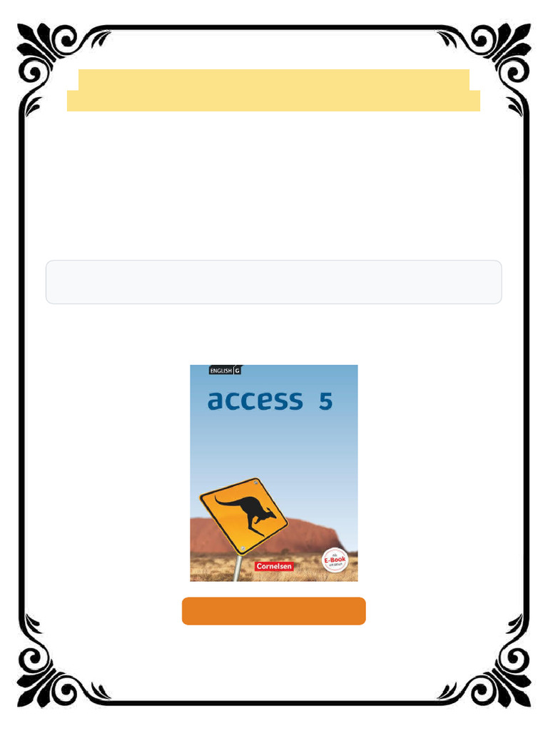 English G Access Band 5 9 Schuljahr Allgemeine Ausgabe Schülerbuch ...