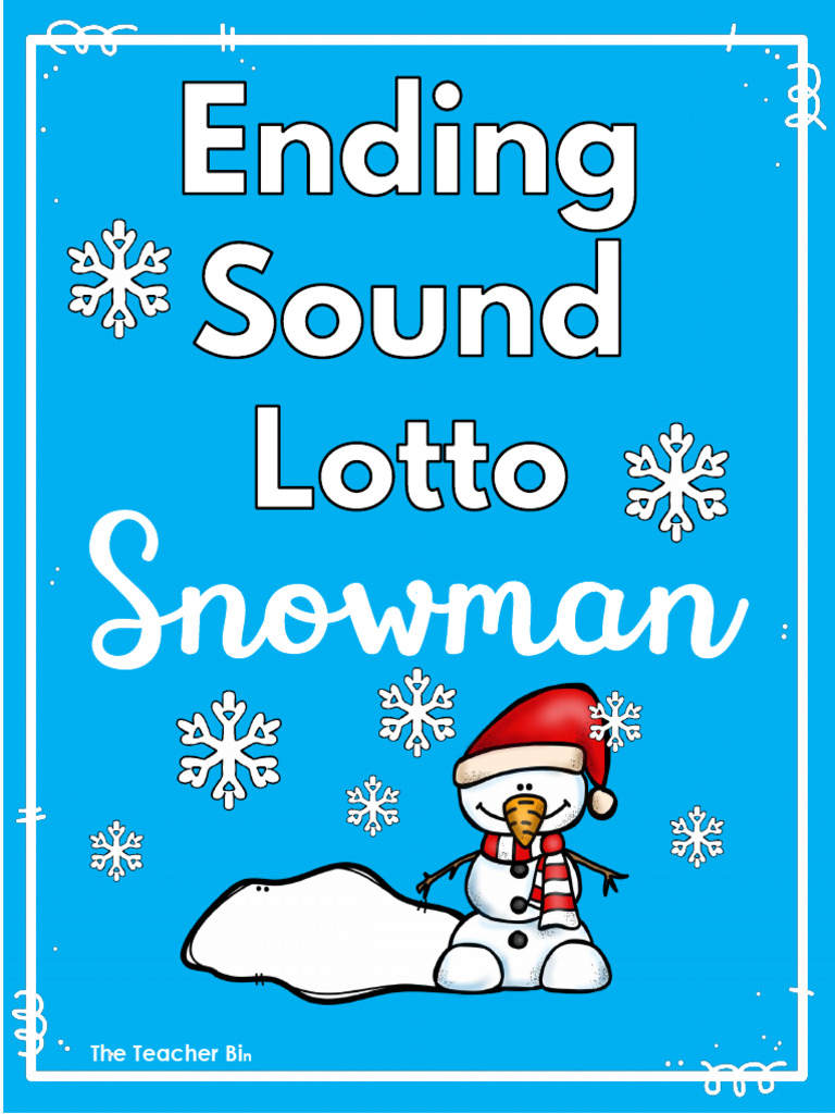 Ending Sound Lotto Game Guide | PDF