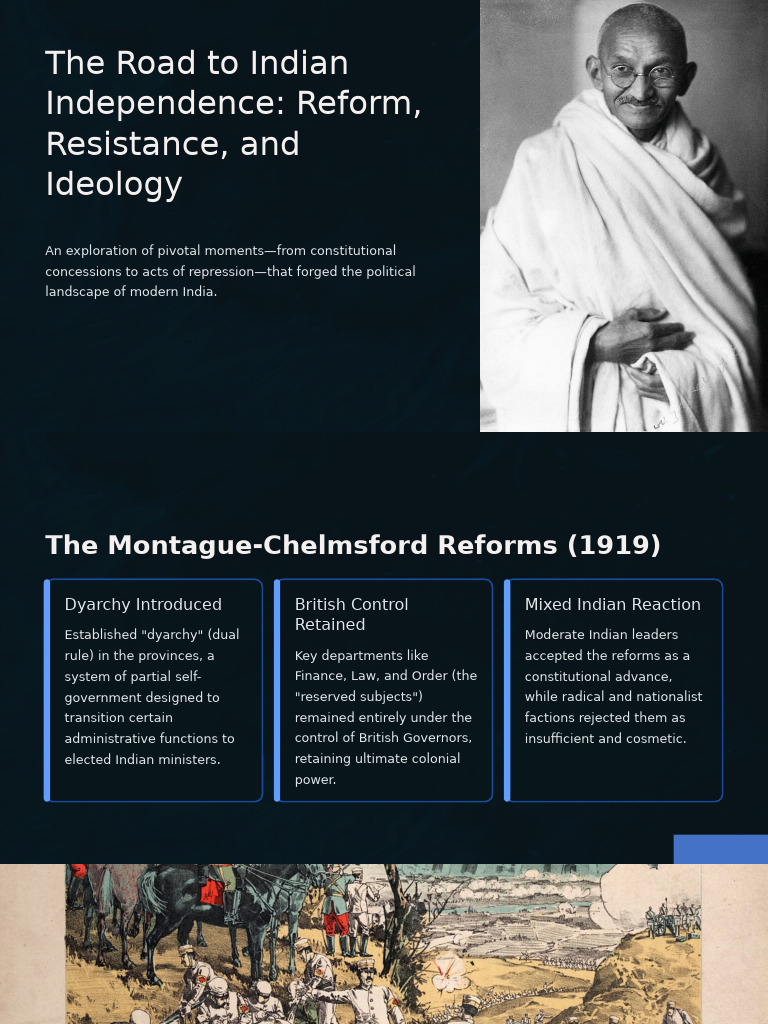 The Road To Indian Independence Reform Resistance and Ideology | PDF ...