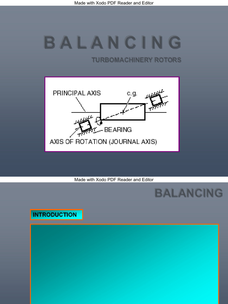Balancing Turbomachinery Rotors 1730894331 | PDF | Rotation ...