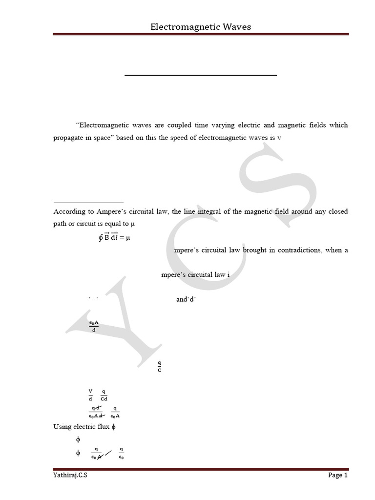 Understanding Electromagnetic Waves | PDF | Electromagnetic Radiation ...
