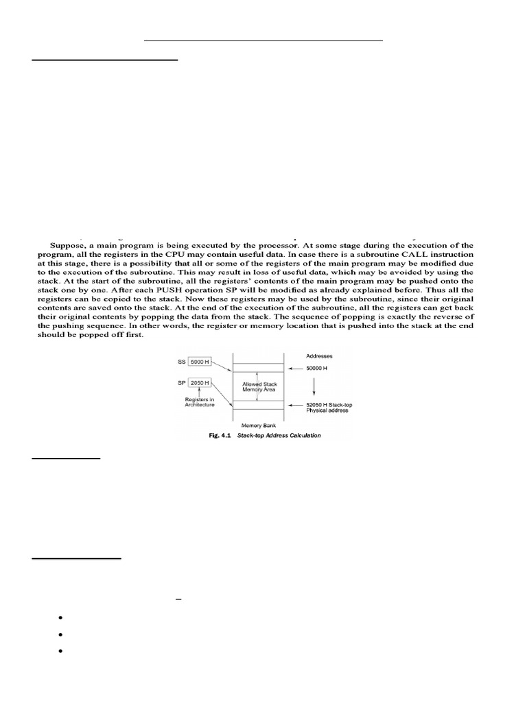 Module 3 Stacks and Interrupts of 8086 | PDF | Computer Architecture | Computer Programming