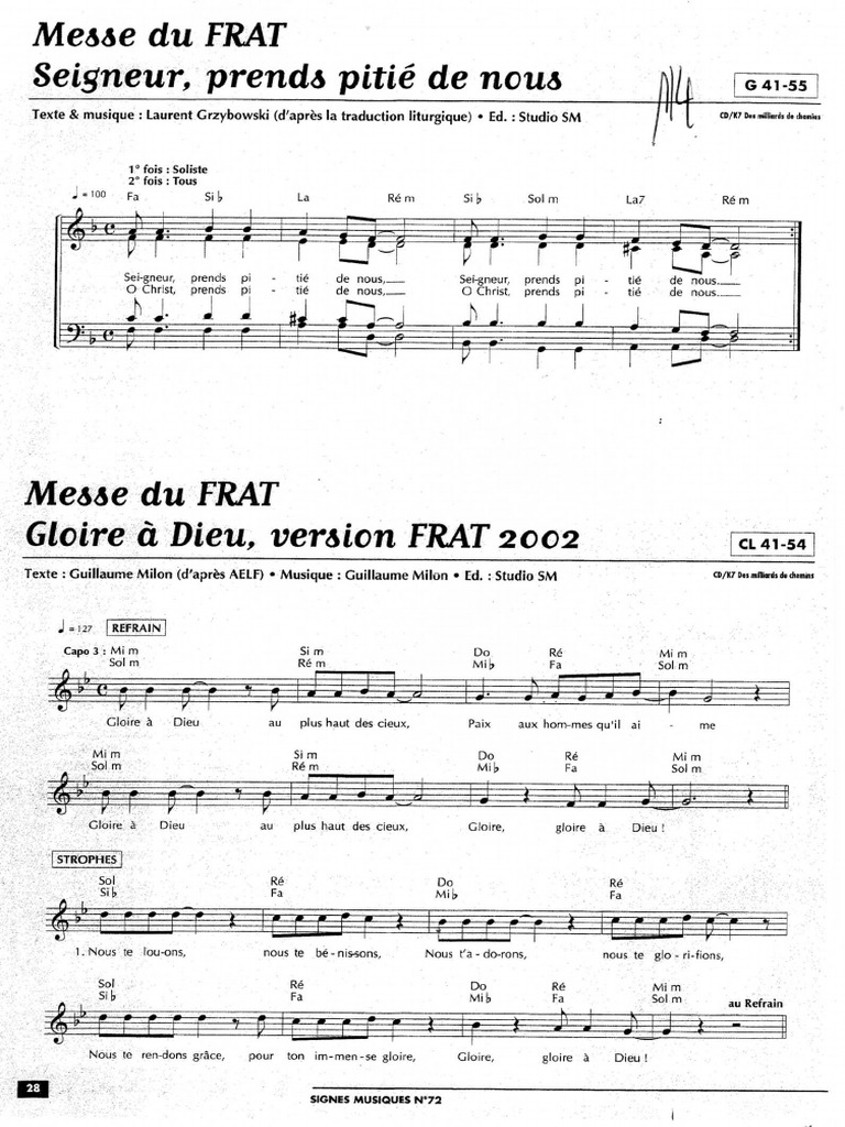 Messe Du Frat | PDF