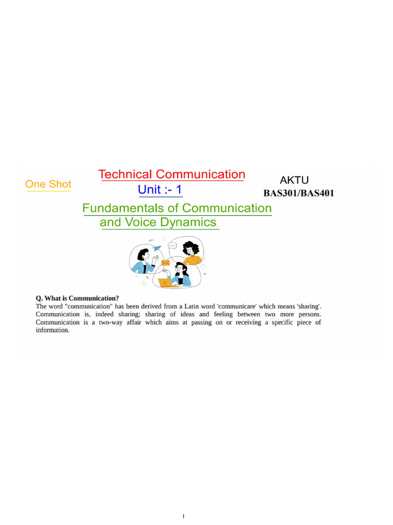 TC Unit 1 | PDF